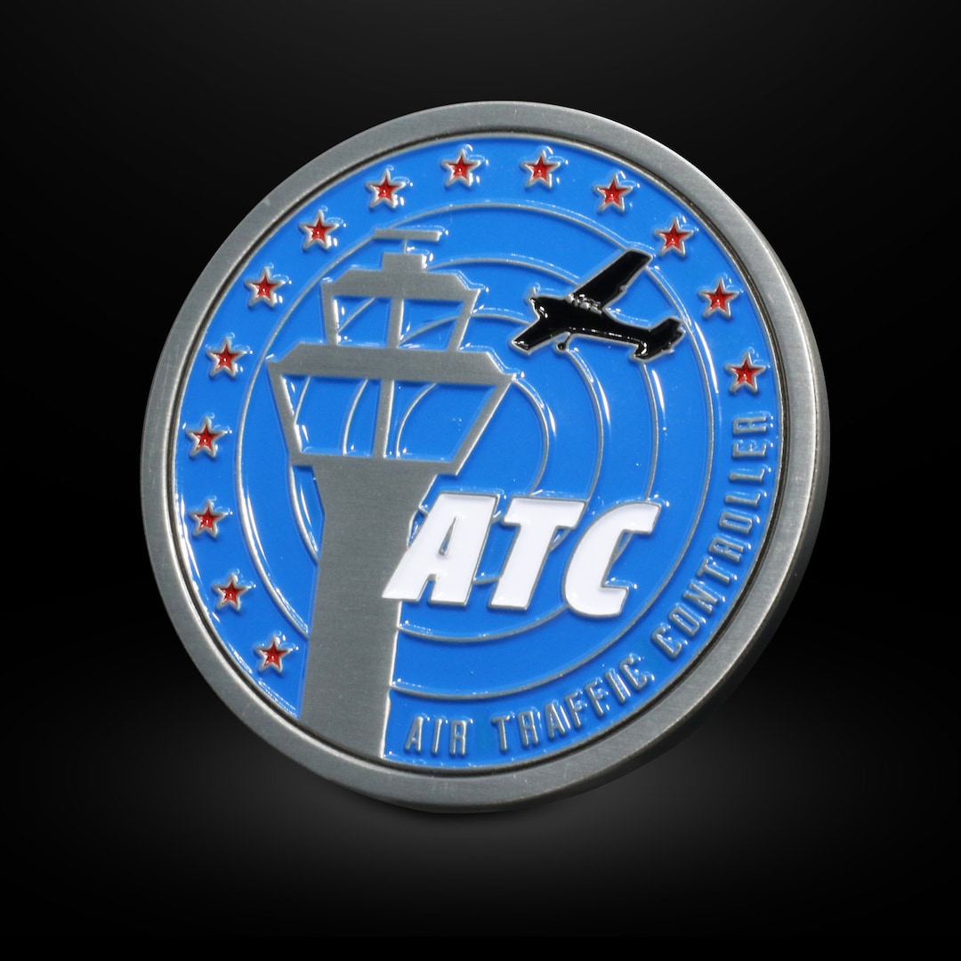 Air Traffic Controller Aviation Challenge Coin - Etsy