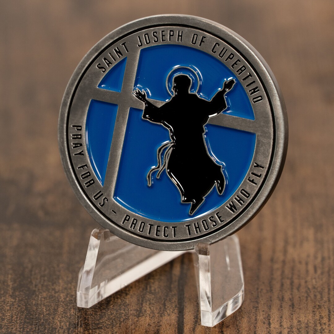 Saint Joseph Aviation Challenge Coin - Etsy