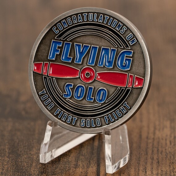 First Solo Aviation Challenge Coin - Etsy