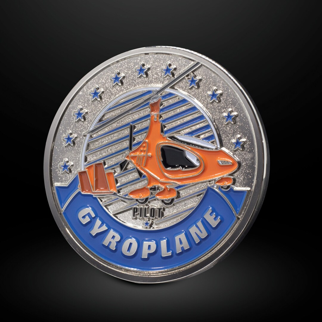 Gyroplane Pilot Aviation Challenge Coin - Etsy