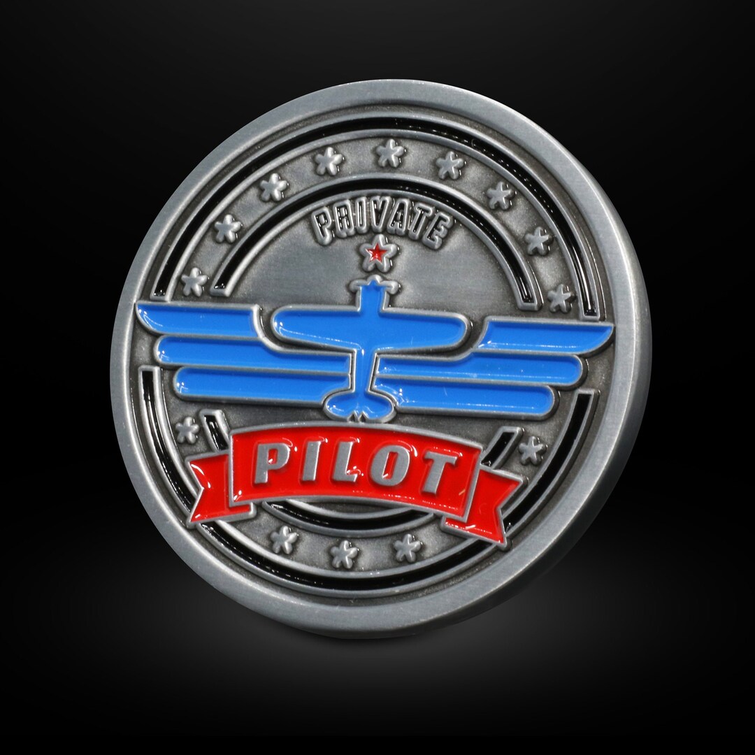 Private Pilot Aviation Challenge Coin - Etsy