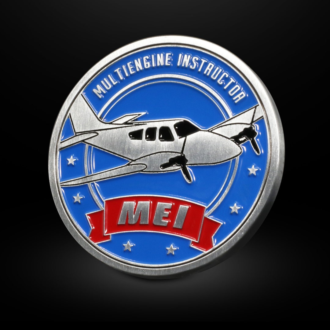 Multiengine Instructor MEI Aviation Challenge Coin - Etsy