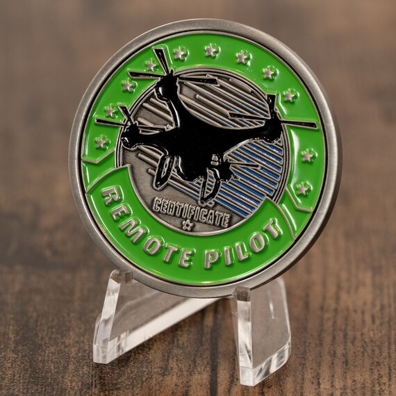 Remote Pilot Aviation Challenge Coin | Etsy