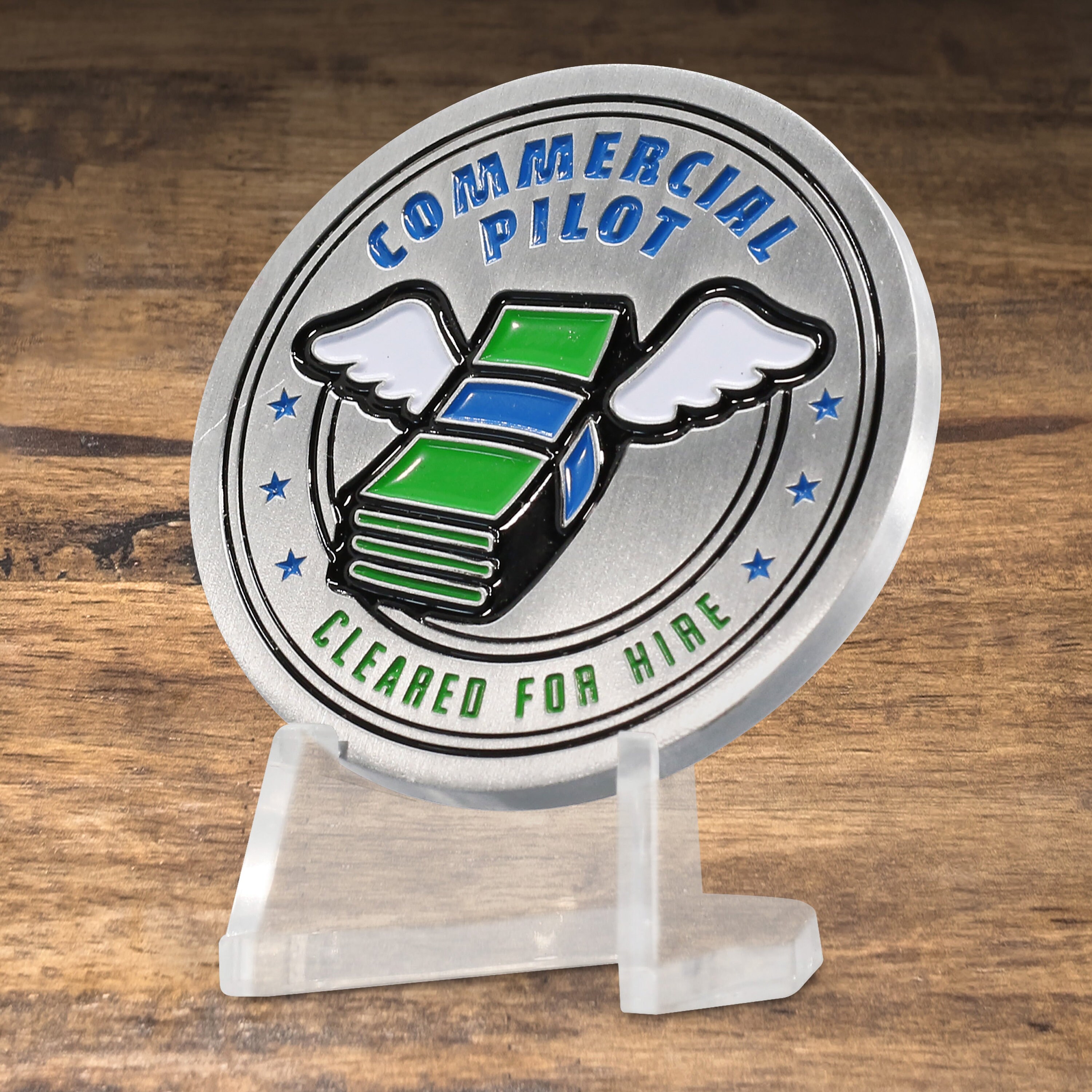 Commercial Pilot Aviation Challenge Coin - Etsy