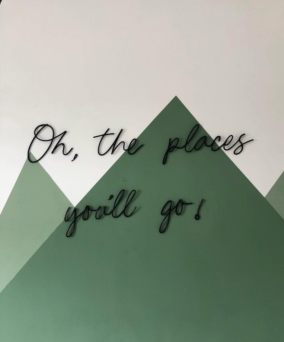 Wire Sign Oh the Places Youll Go. Dr Seuss Inspired. Nursery Decor - Etsy