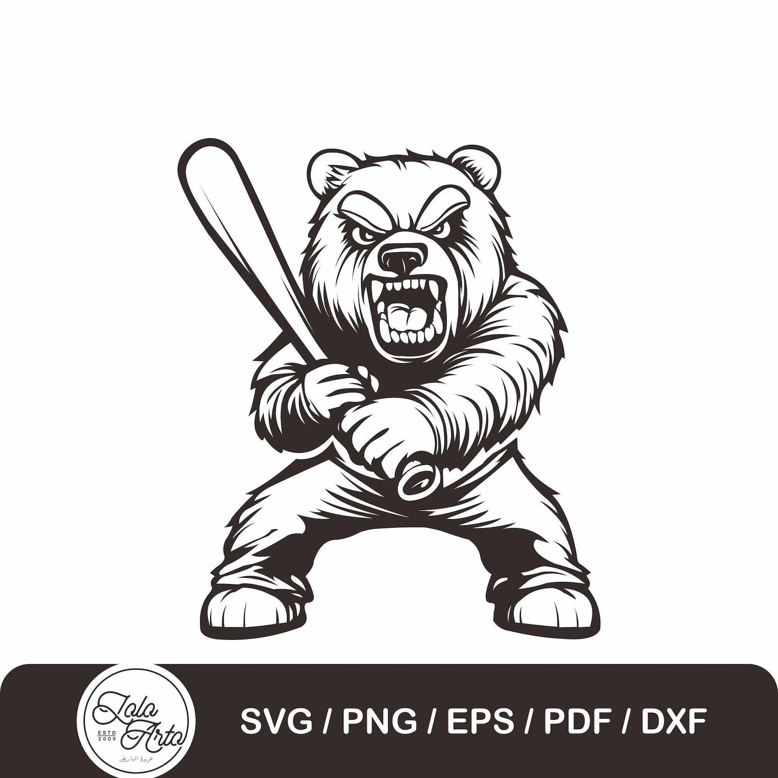Bear Baseball Player Silhouette Cut Files (digital Download) - Etsy