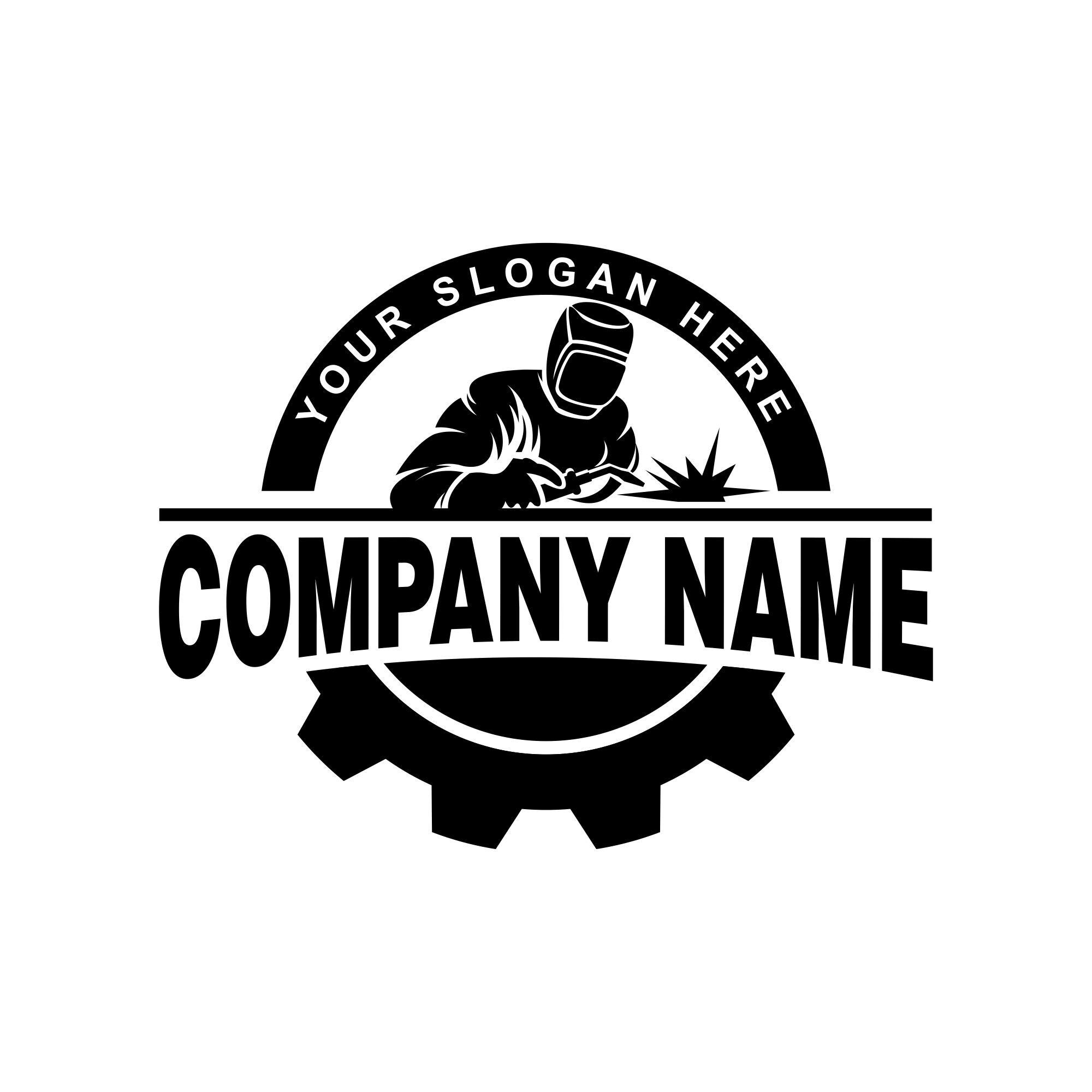 Welding Logo, Welder Logo Template, Metal, Industrial, Equipment, Steel ...