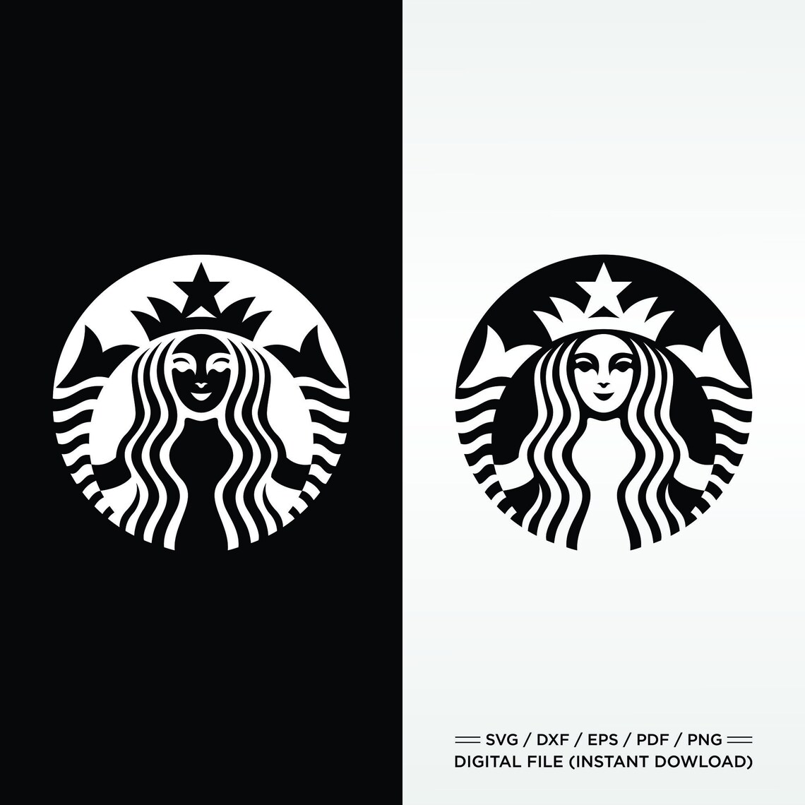Starbucks Logo SVG PNG | Etsy