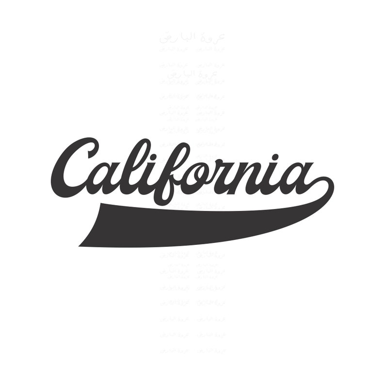 California Text SVG PNG: Cut File (digital Download) - Etsy
