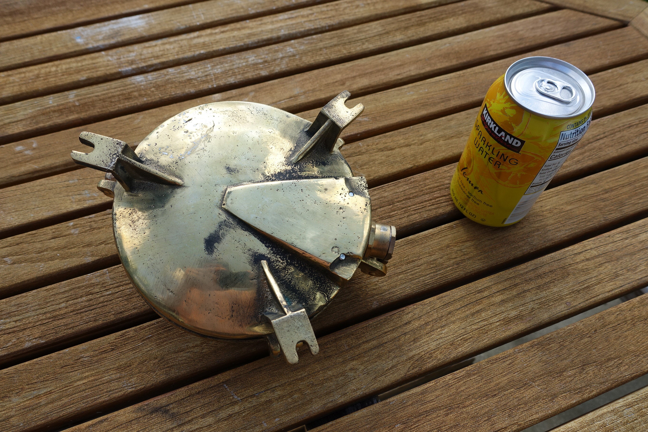 Original Brass Clamshell Bulkhead Nautical Ship's Light-small - Etsy