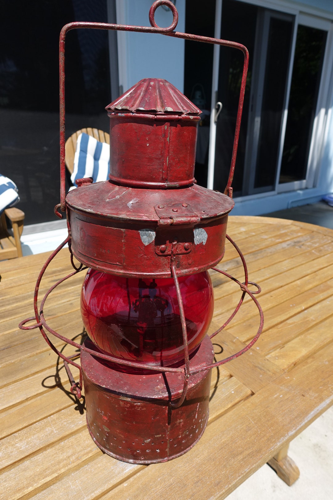 Vintage Original Ship Light Onion Globe Hanging Ship Lantern - Etsy