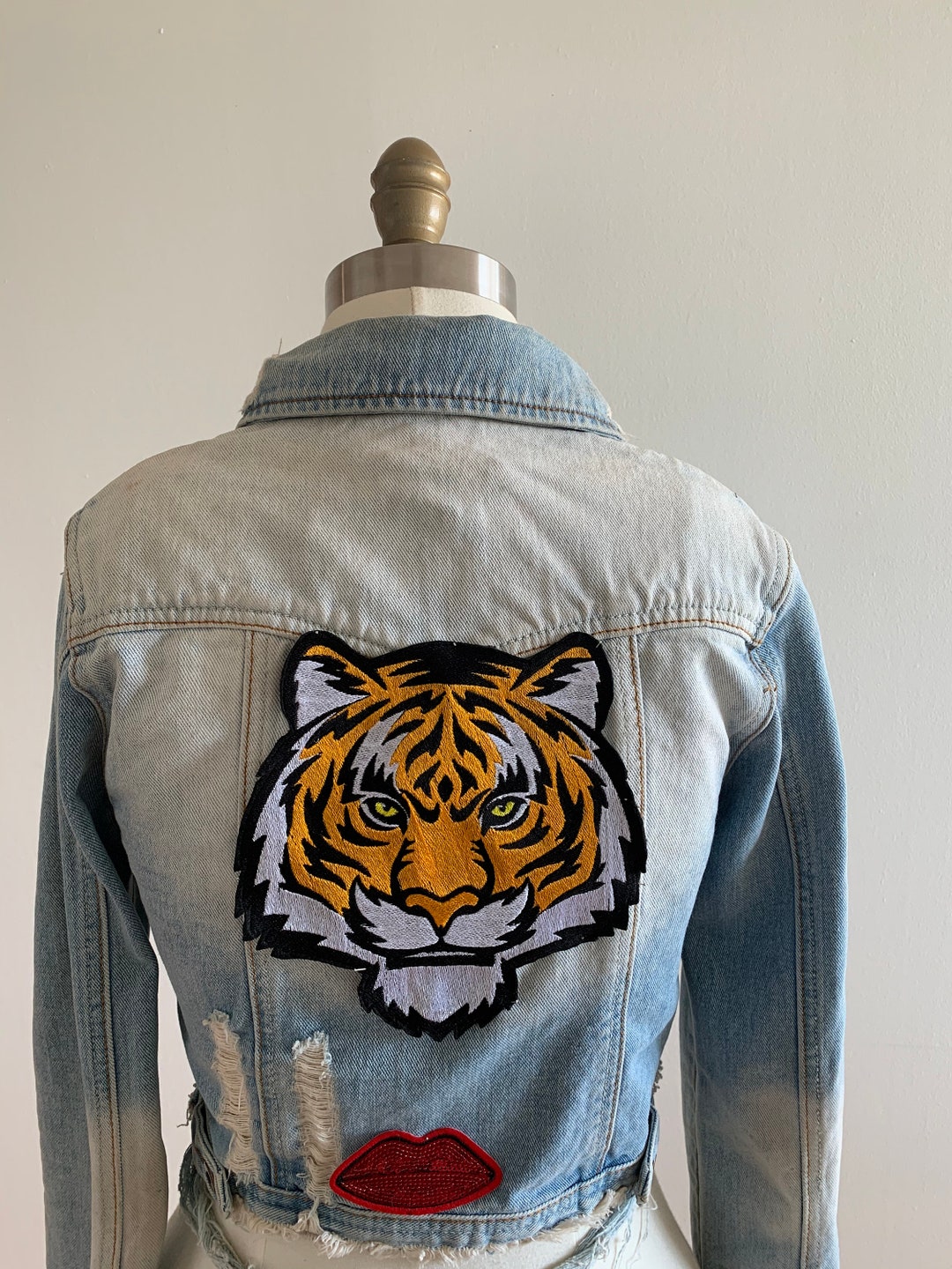 Large Tiger Head Patch - Etsy