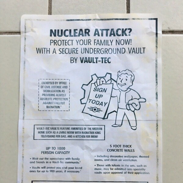 Vault Tec Fallout Cosplay - Etsy UK