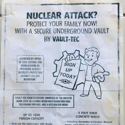 Fallout Vault-tec Propaganda Poster/advertisement - Etsy