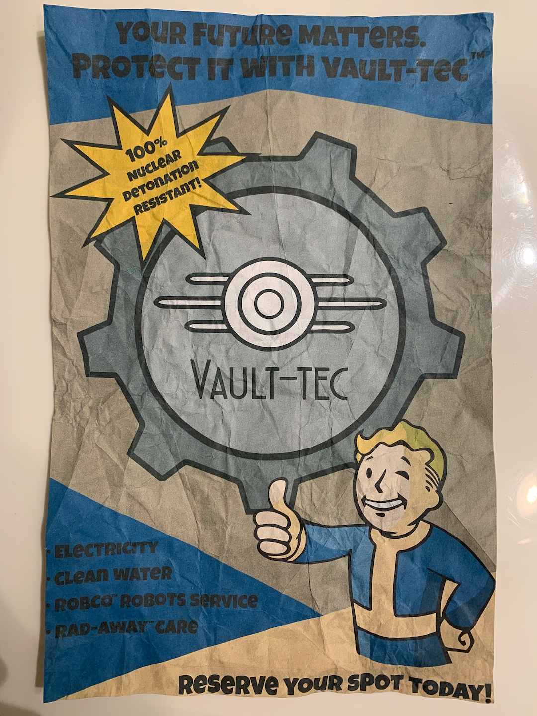 Fallout Retro Vault Tec Poster - Etsy