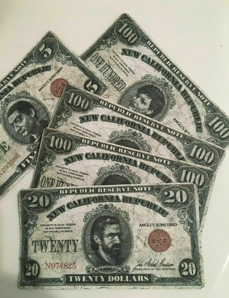 Fallout NCR Dollars Paper Money - Etsy