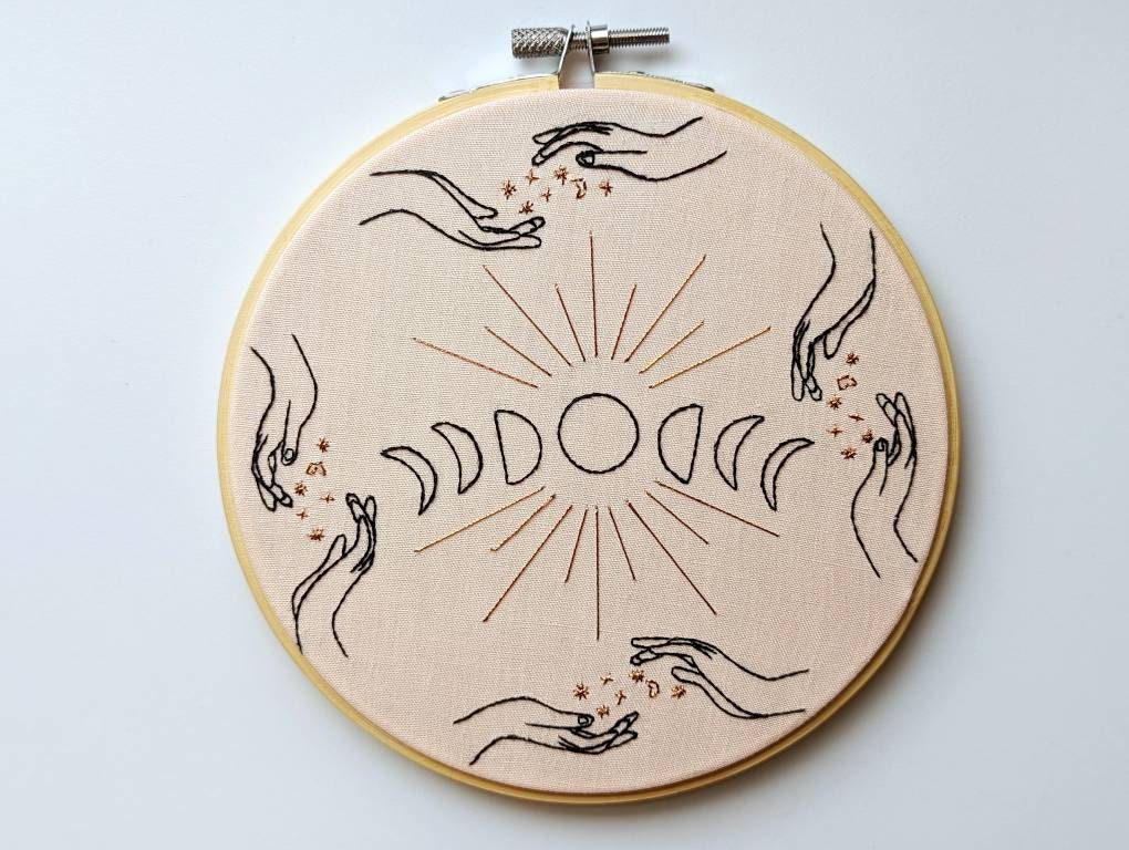 Hand Embroidery Pattern for cosmic Witch by - Etsy