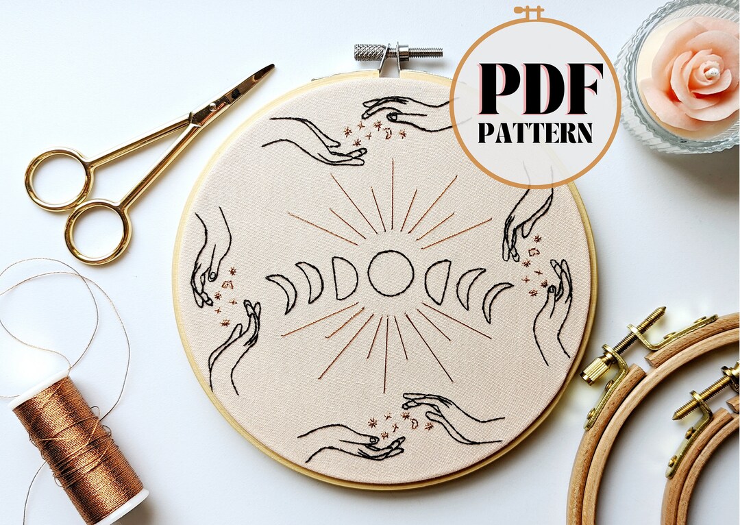 Hand Embroidery Pattern for "cosmic Witch" by Formedfibers | PDF ...