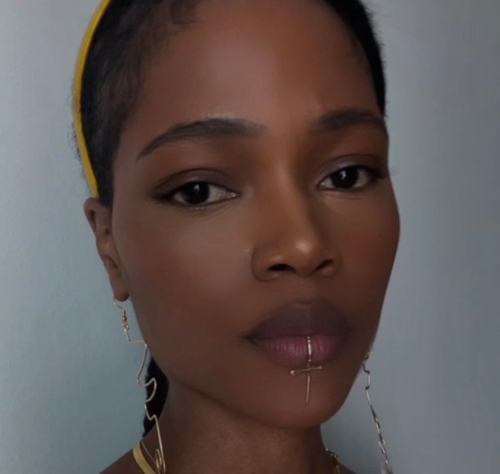 Runway Lip Cuff No Piercing Needed Tribal Lip Cuff African - Etsy