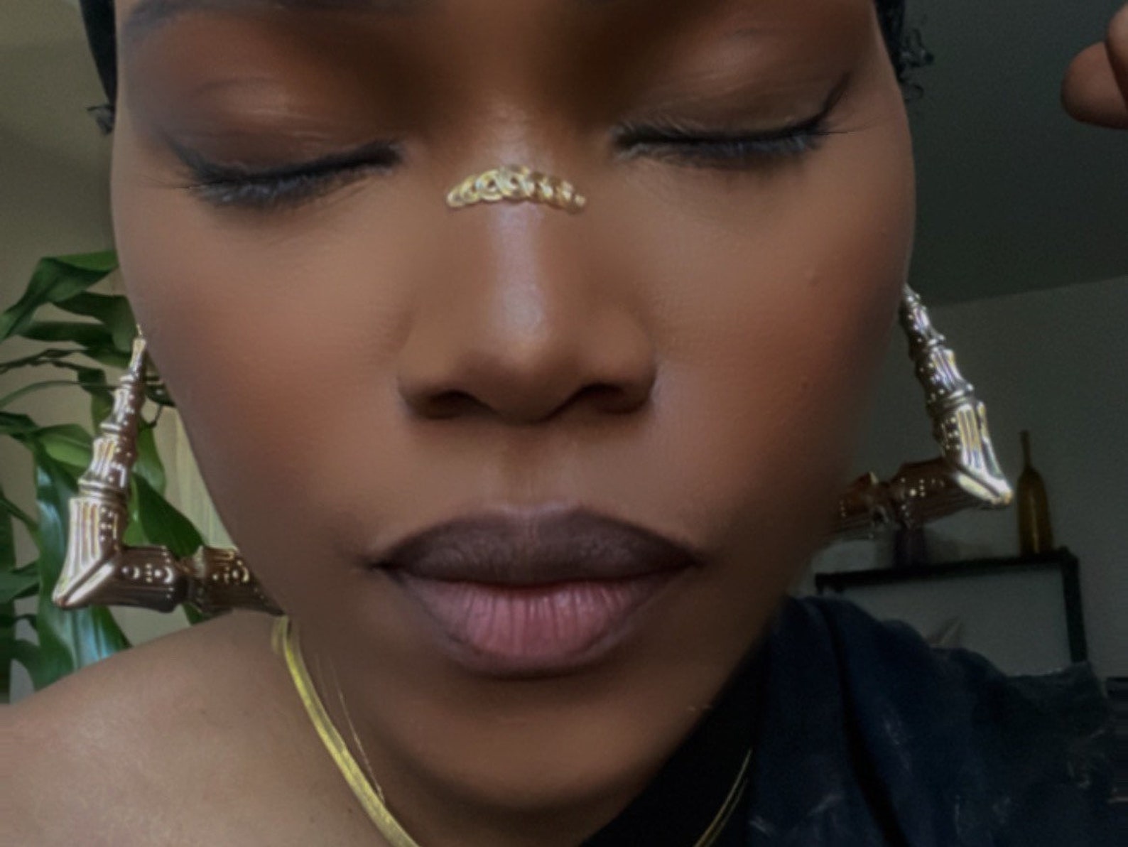 Nose Bridge Cuff Nose Cuff No Piercing Needed - Etsy