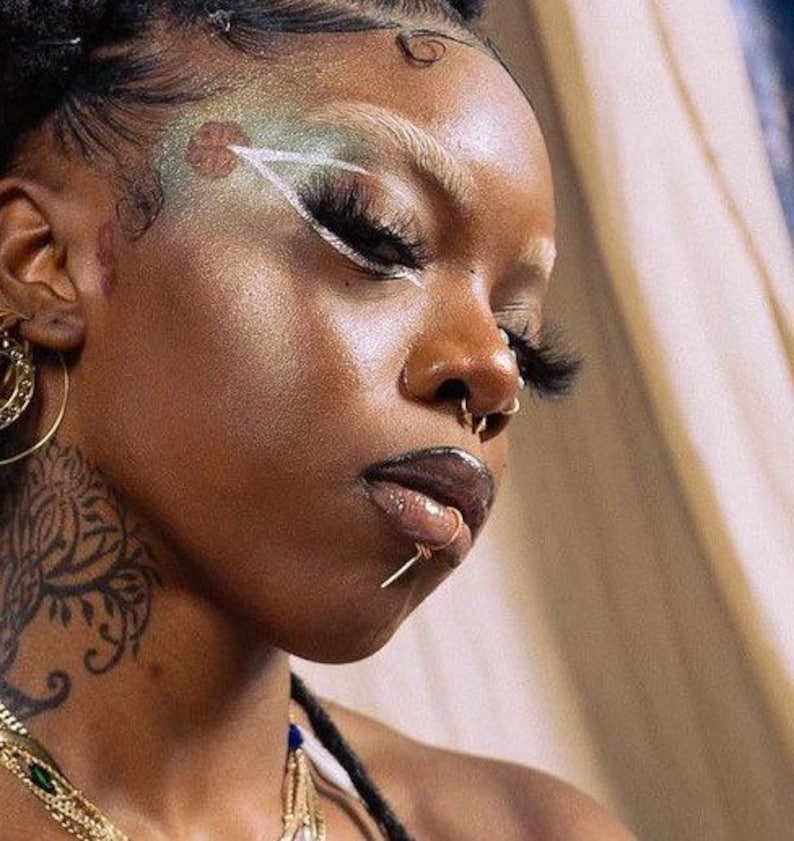 Runway Lip Cuff No Piercing Needed Tribal Lip Cuff African - Etsy