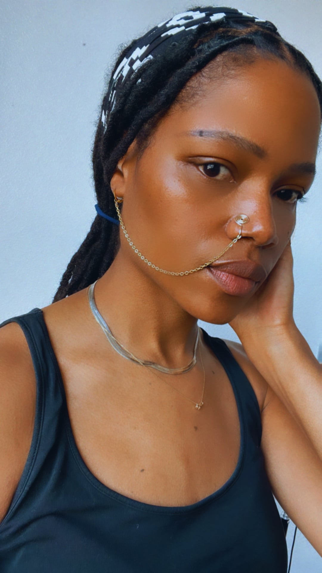 Chain Nose Ring Chain Nose Cuff No Piercing Nose To Ear Chain Nose Cuff Nose Ring Nose