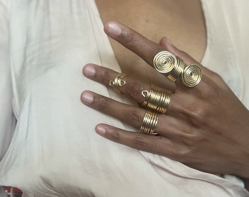 Set of Three Evolve Rings | Etsy