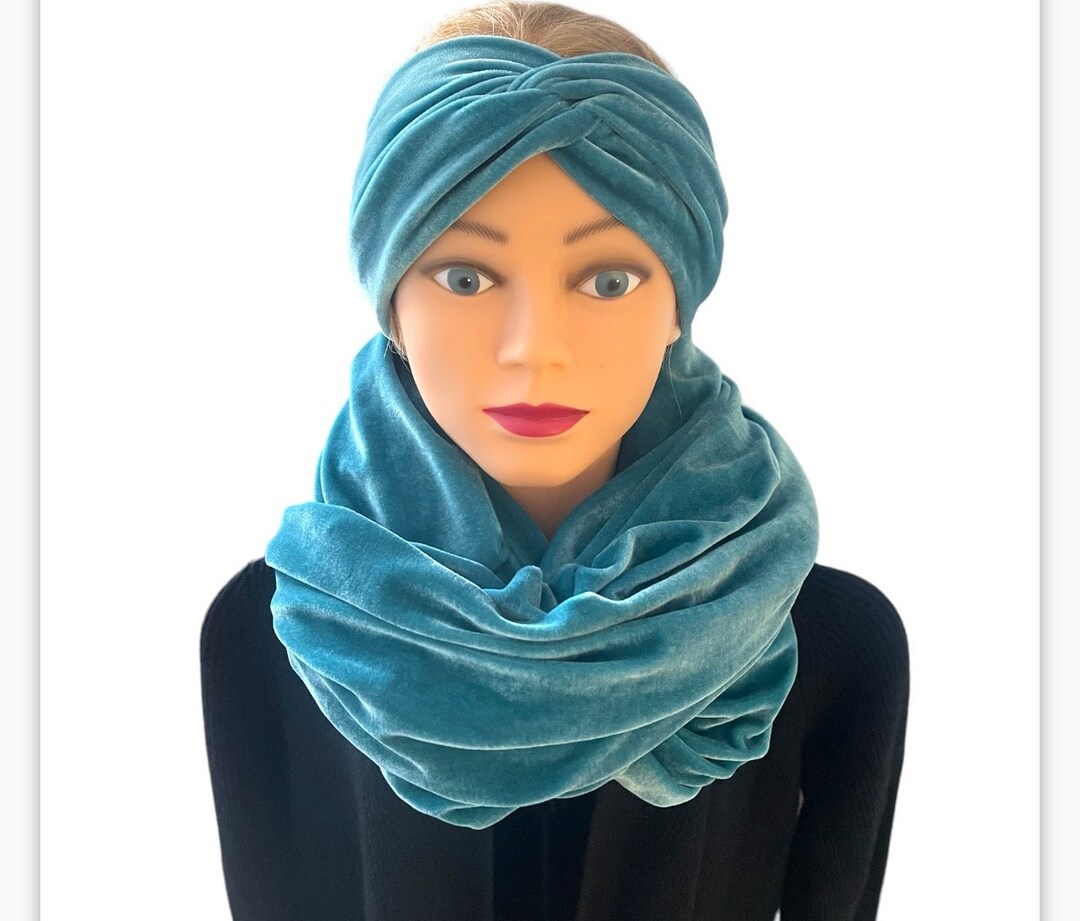 Light Blue Scarf Soft Light Blue Scarf Soft Velvet Stretch Scarf Cute ...