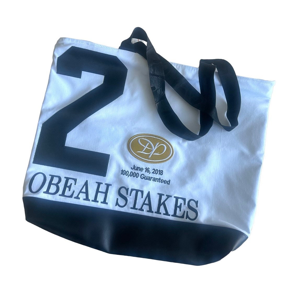 Black and White Saddle Cloth Tote, Stakes Tote,overnight Bag Horse ...