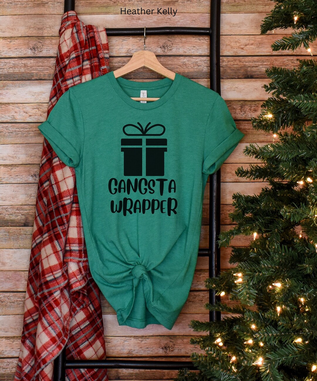 Gangsta Wrapper Shirt Funny Christmas Shirt Gangster Wrapper - Etsy