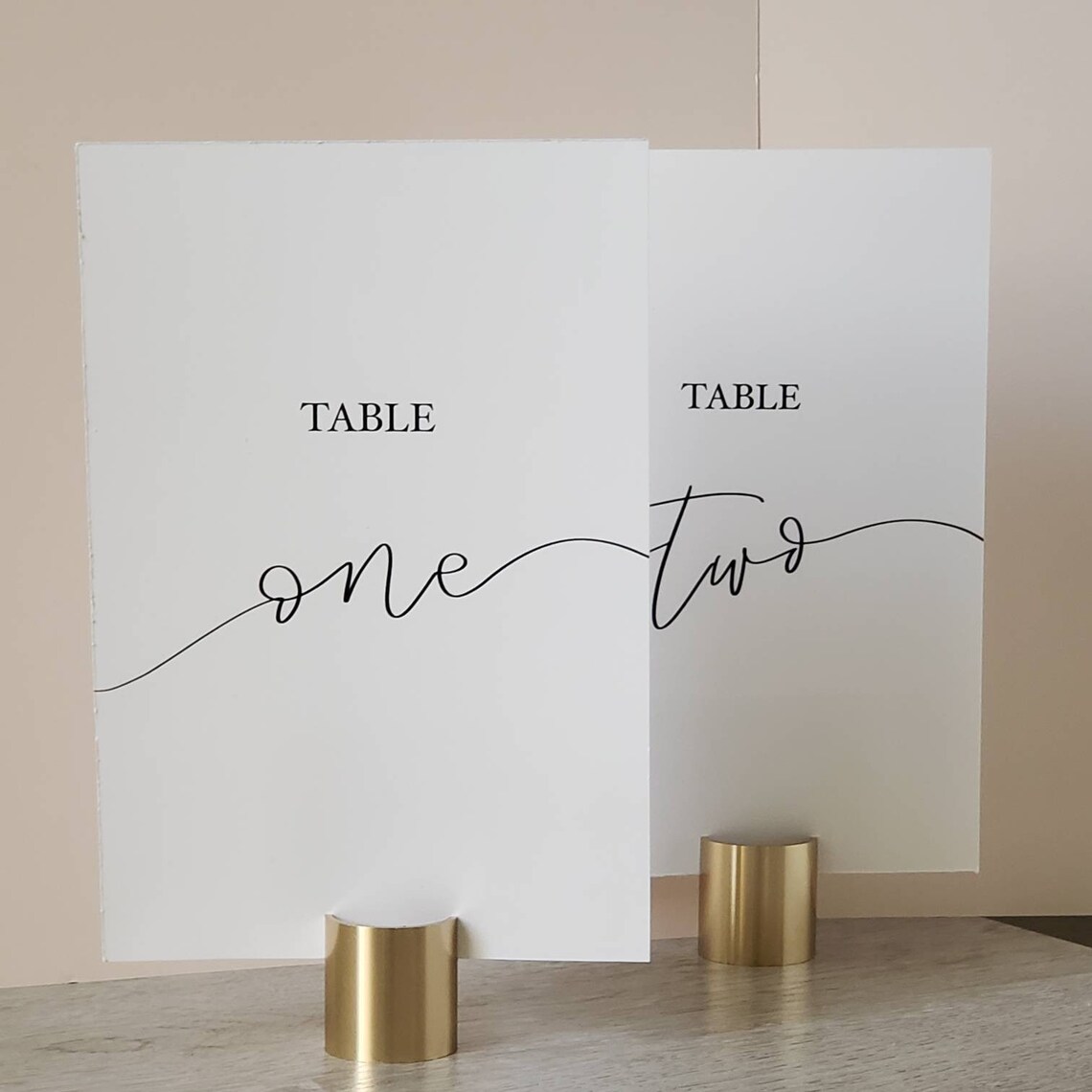 Calligraphy Table Numbers Rustic Elegance Table Numbers | Etsy