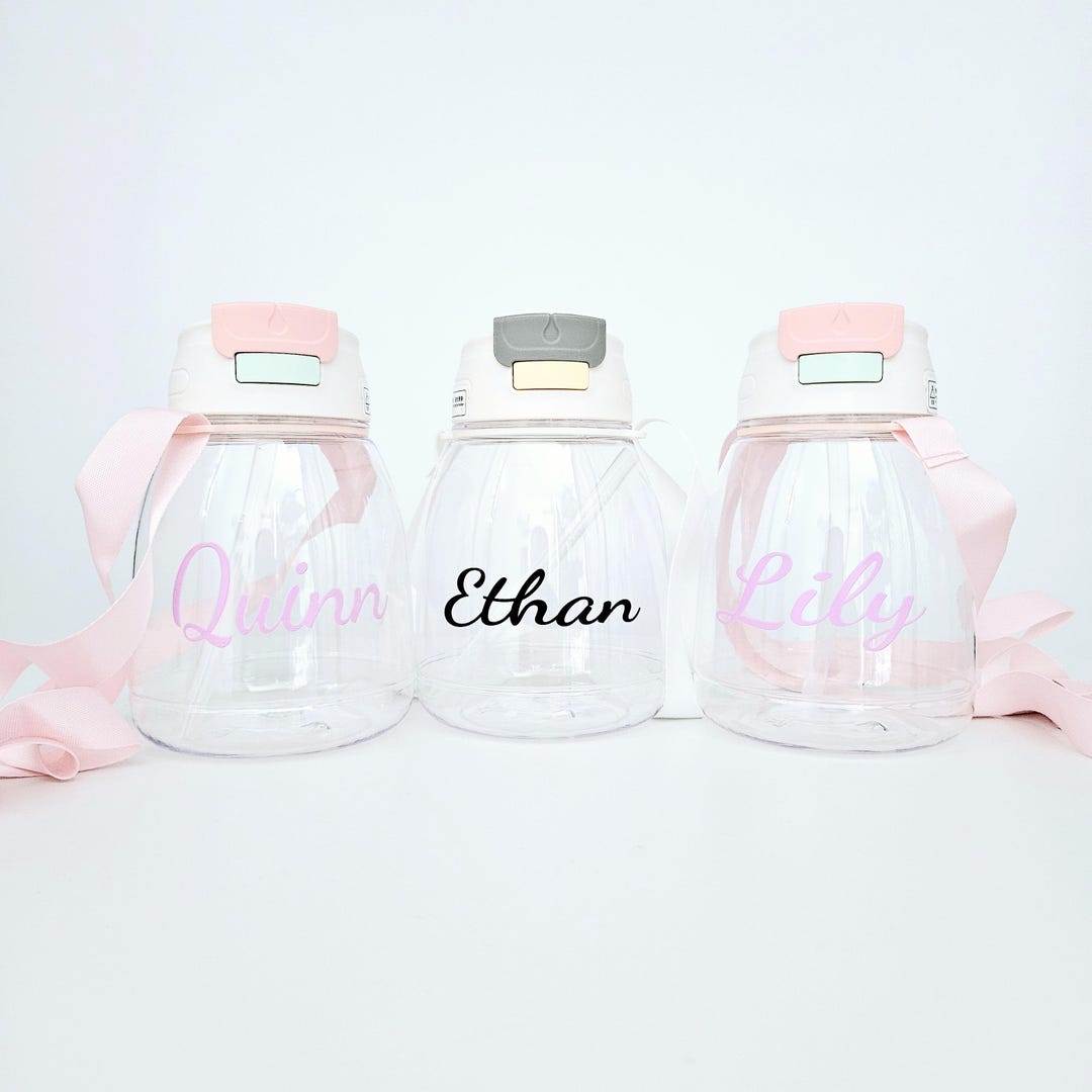 Personalized 1 Litre Sipper Bottle: Custom Text/logo, Bpa-free - Etsy
