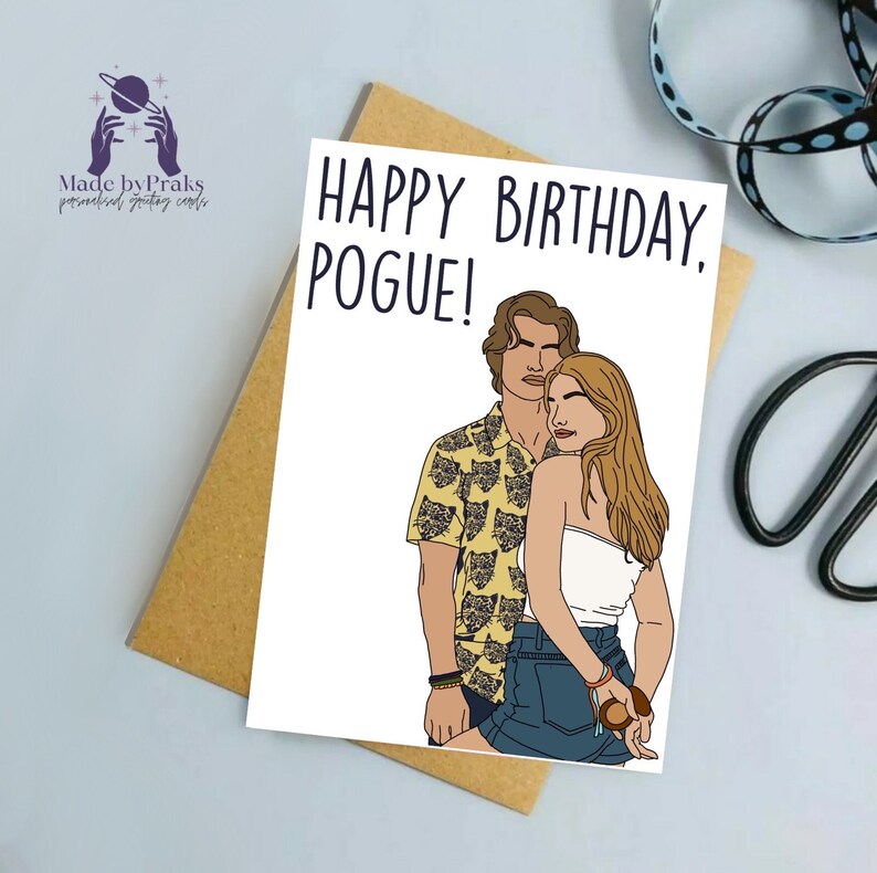 A6 Outer Banks Pogue TV Show Birthday Card for Him Her Couple - Etsy