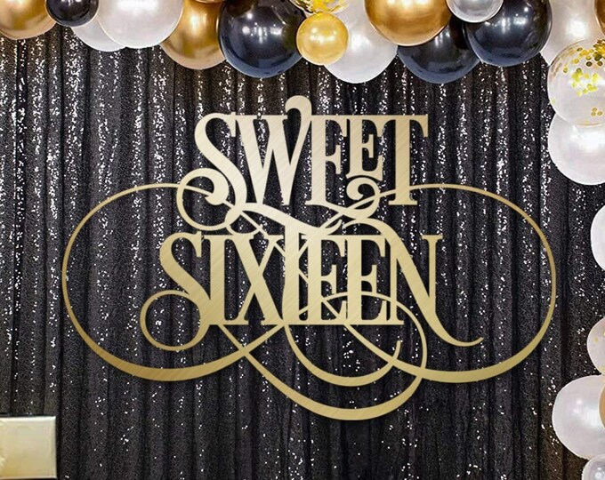 Sweet 16 Signage My Sweet Sixteen Backdrop Sweet 16 Wood - Etsy