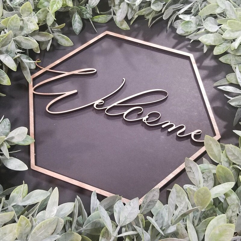 Hexagon Wreath - Etsy