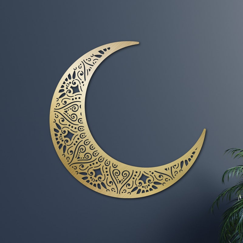 Crescent Moon Art - Etsy