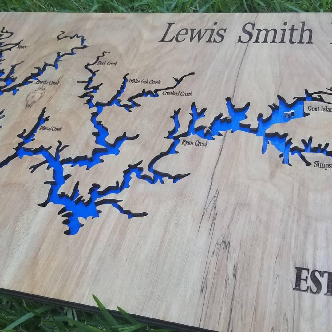 Smith Lake Sign, Smith Lake Wood Sign, Lewis Smith Lake Wooden Sign ...