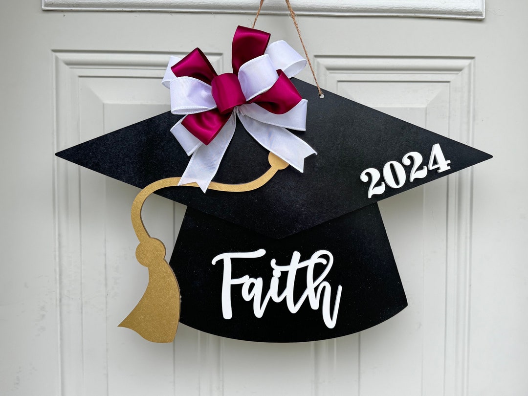 Graduation Door Hanger, Graduation Hat for Door, Graduation Hat Sign ...
