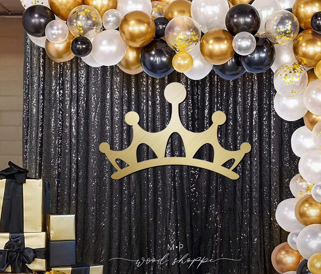 Crown for Princess Party Backdrop, Crown Signage for Backdrop, Princess ...