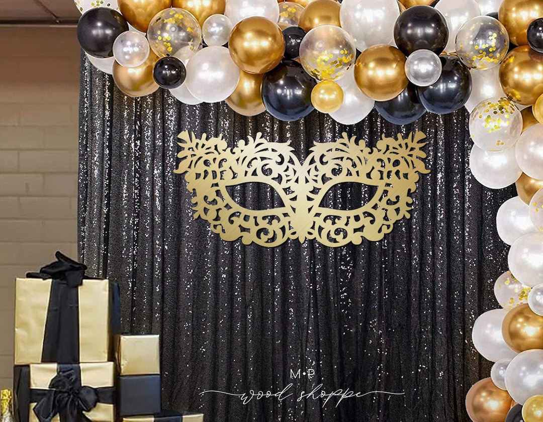 Carnival Mask for Backdrop Decoration, Masquerade Party Decor, Mardi ...