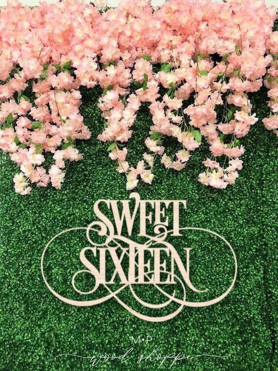Sweet 16 Signage My Sweet Sixteen Backdrop Sweet 16 Wood - Etsy