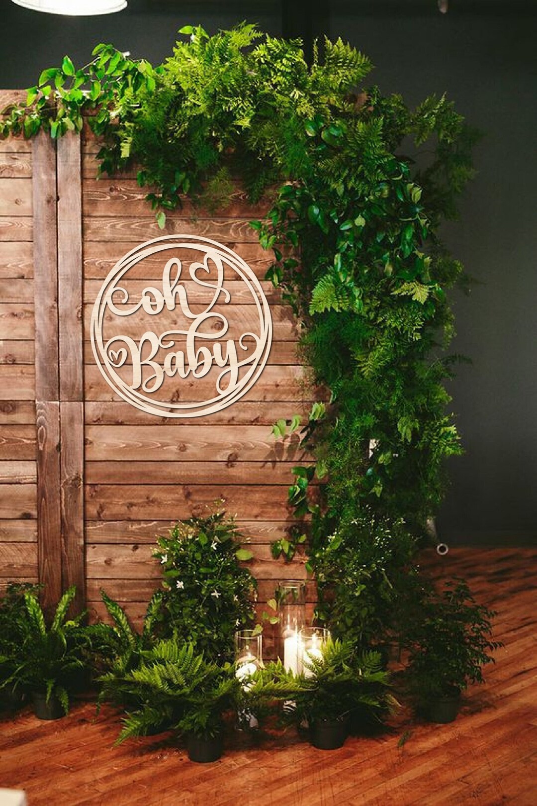 Oh Baby Sign for Backdrop, Baby Shower Wood Signage, Baby Shower ...