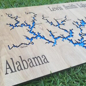 Smith Lake Sign, Smith Lake Wood Sign, Lewis Smith Lake Wooden Sign ...