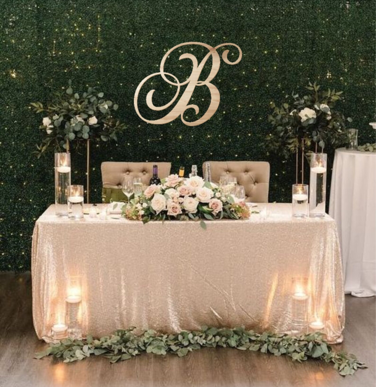 Monogram Backdrop Wedding Decor Wedding Backdrop Wall | Etsy