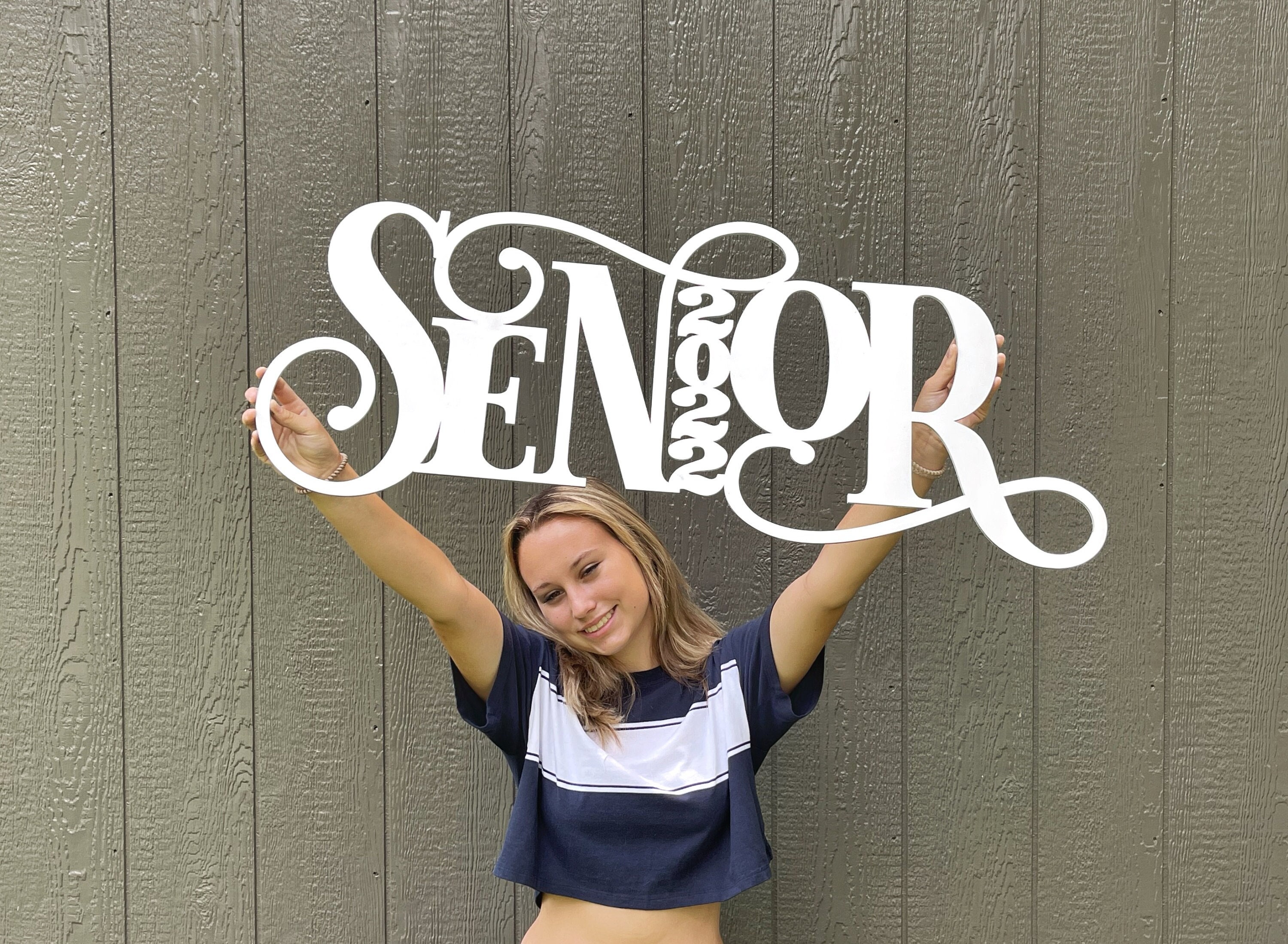 Visual Arts Collage Blanks Senior sign for pictures Graduation sign ...