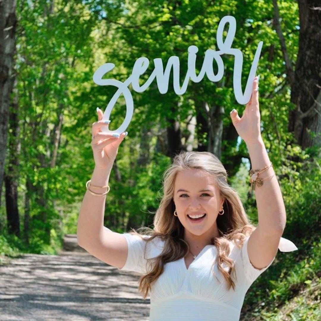 Senior Sign for Pictures, Senior Signage, Graduation 2025 Sign, Senior ...