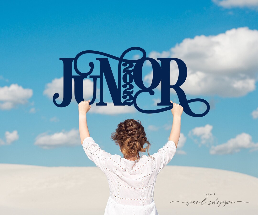 Junior Sign for Pictures, Junior Prop for Any Year, First Day of School ...