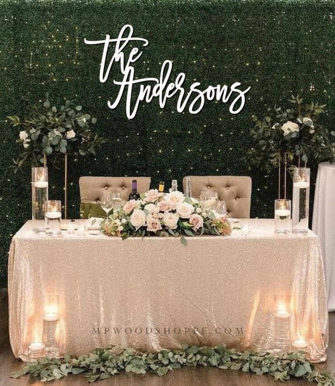 Wedding Backdrop Sign With Name, Backdrop Decoration for Wedding ...