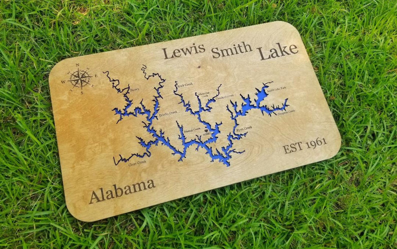 Smith Lake Sign, Smith Lake Wood Sign, Lewis Smith Lake Wooden Sign ...