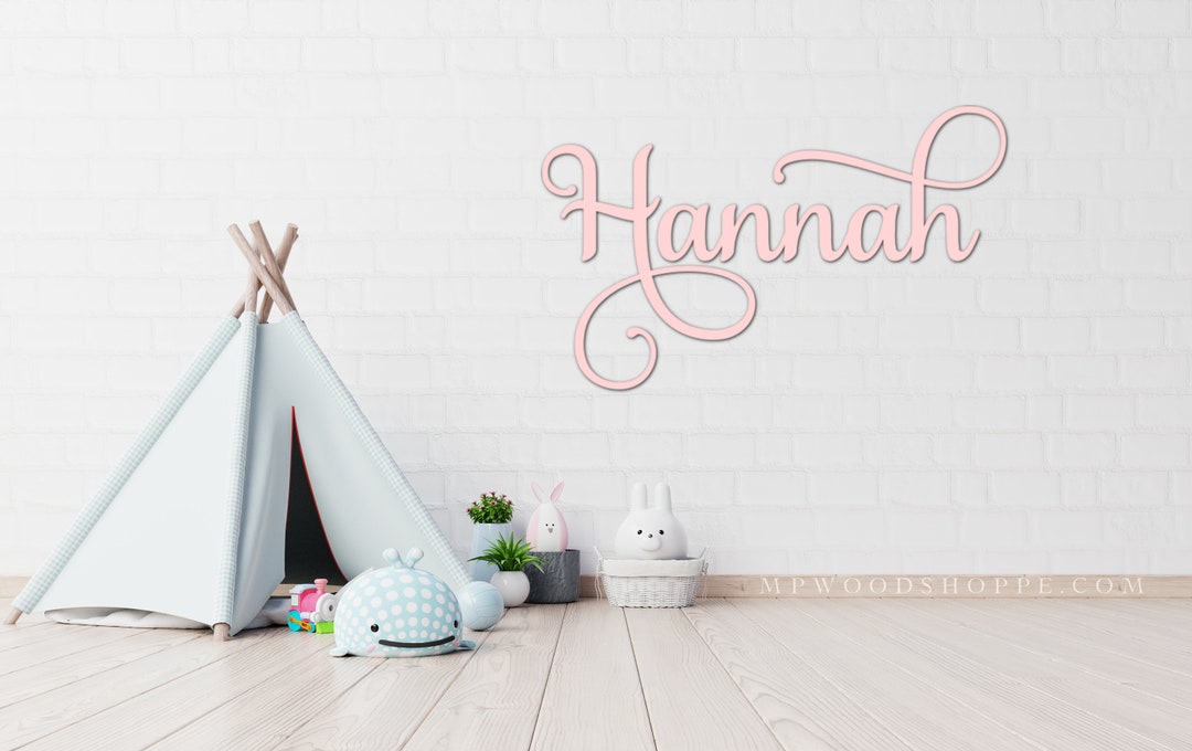 Wood Name Sign for Nursery Room • Girls Room Decor • Wooden Name for ...